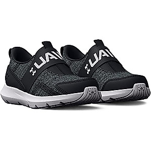 Under Armour Baby Boys Infant Surge 3 Slip On Running Shoe, (001) Black/Black/White, 8