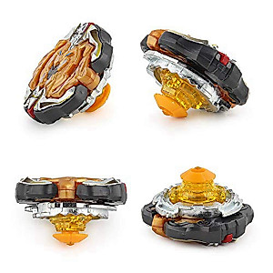 Bey Battle Burst Blade Evolution Turbo B-115 Booster Archer Hercules.13ET Red Sparking Left & Right Launcher Handle Grip Starter Set Gaming Tops God Bay Lr Beylauncher Spinning Toy Gift for Boys Teens