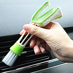 Multifunction Cleaning Brush for Car Interior - Auto Detailing Care Brush Tools for Dashes Leather Seat Wheel Air Vent Conditioner Soft Brushes for Sweeping Home Kitchen Car Wash Accessories Details