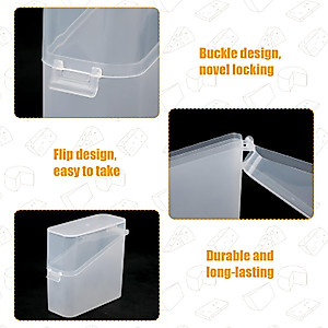 PEUTIER 2pcs Cheese Storage Containers, Plastic Cheese Slice Container with Flip Lid Cheese Slice Holder for Fridge Cheese Storage Box for Butter Block Cheese Slices (Transparent)