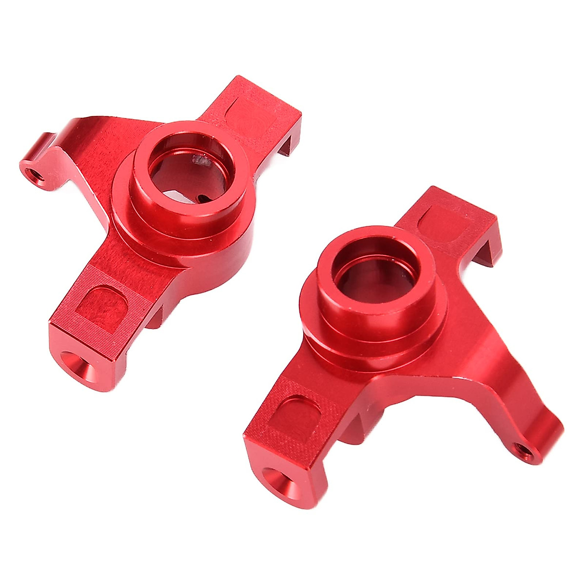 Dilwe 2 Pieces RC Alu Front Steering Shell, RC Cars Spare Parts Fit for HBX 16889 1/16 Remote Control Car, Red