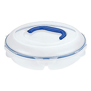 LocknLock Easy Essentials Food Storage Container With Dividers / Food Storage Bin With Dividers - 78 Ounce, Clear