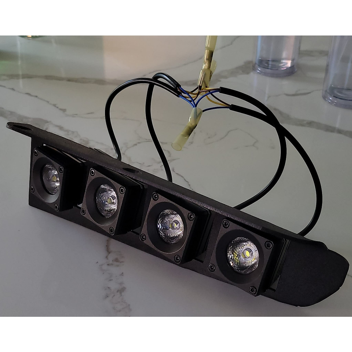 M&R Automotive LED Lights with Mounts and Hardware,Ultra-Bright 2021+ FORD BRONCO LED M&R MODULAR BUMPER FOG LIGHT KIT,Easy Install LED Light in 16000 LumenWhite and dual function AMBER DRL,BroncoTOP