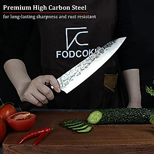 FODCOKI Receive Both-8" Chef Knife and 7" Nakiri Knife