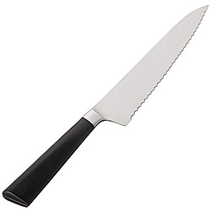 Mercer Culinary Züm Forged Utility Wavy Edge Knife, 6 Inch,Black