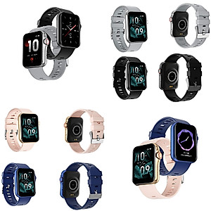 PADY-Wearable Technology D06 Smart Watch Smart Bracelet Fitness Tracker 1.6 inch IPS HD Full Touch Display Bluetooth Call Smartwatches Watch Split Screen Calling Waterproof for Women Men (Black) D6