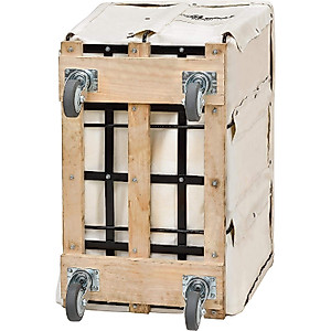 Canvas Basket Bulk Truck, 8 Bushel. 34" L x 22.75" W x 30.25" H