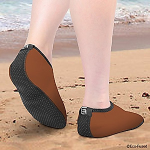 Water Socks for Women - Extra Comfort - Protects Against Sand, UV, Rocks/Pebbles - Easy Fit Footwear for Swimming, Volleyball, Snorkeling, Sailing, Surfing, Yoga