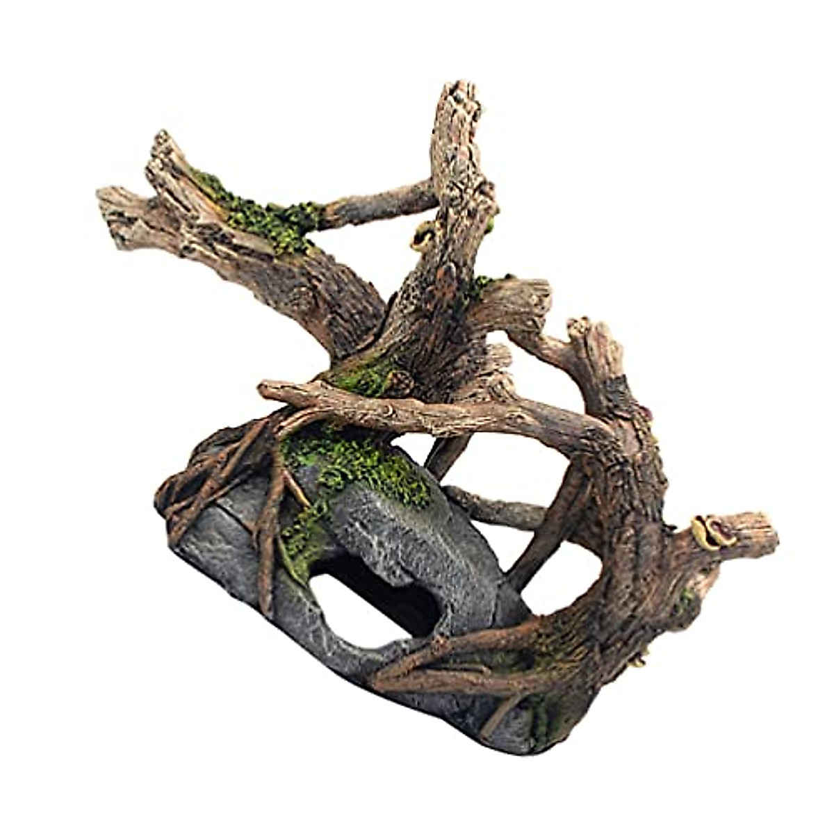 balacoo Aquarium Driftwood Log Decoration Resin Reptile Branches Terrarium Wood Aquarium Trunk Driftwood Tree Fish Tank Log Decoration