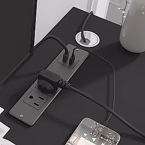 EXQUAL Modern Floating TV Stand, Black, 70.8''L x 16.3''W x 11.8''H, Wall Mounted TV Shelf with LED Lights & Power Outlet, 110 lbs Weight Capacity, for Living Room & Bedroom