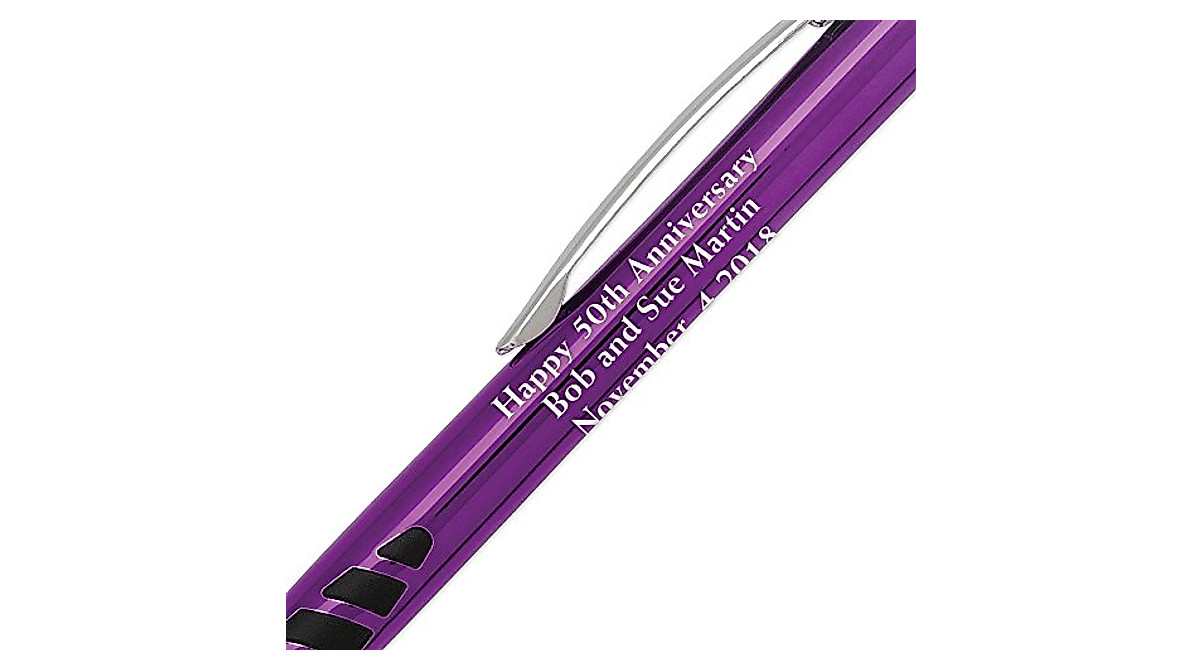 Personalized Laser-Engraved Metal Ballpoint Pens