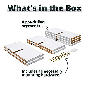 Greenco Criss Cross Intersecting Floating Shelf, Easy-To-Assemble Floating Wall Mount Shelves for Bedrooms and Living Rooms, Espresso Finish