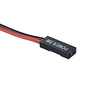 Warmstor 3 Pack 2 Pin SW PC Desktop Power Cable On/Off Push Button ATX Computer Switch Cord 50CM