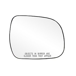 Fit System - 80224 Passenger Side Non-Heated Mirror Glass w/Backing Plate, Toyota Highlander US Built, Tacoma, Tacoma, 5 15/16" x 7 1/2" x 8 3/8"