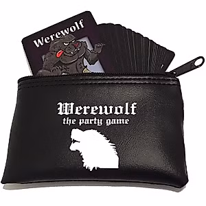 Apostrophe Games Werewolf The Party Game – 42 Role Cards, for 7 to 30 Players – Halloween Game Night, for Adults and Teens – Interactive Board Game, Stocking Stuffer