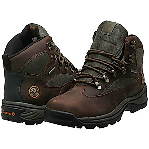 Timberland Men's Chocorua Trail Mid Waterproof Hiking Boot, Brown/Green, 12 D - Medium
