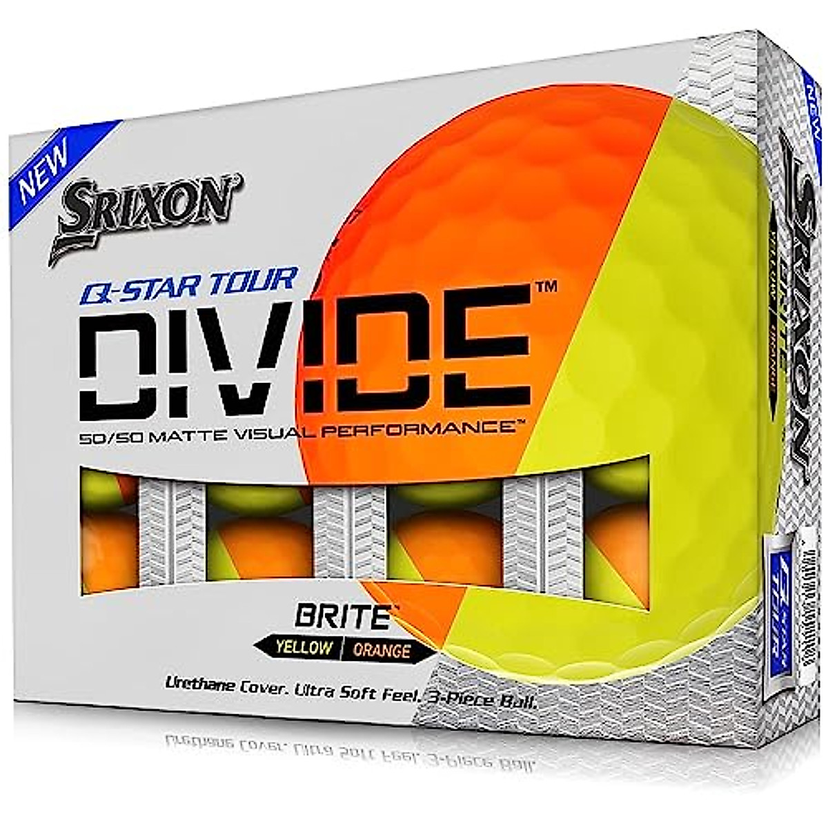 Srixon Q-Star Tour Divide Orange, Golf