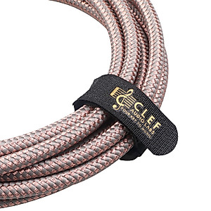 Clef Audio Labs XLR Cable, 12 Feet, Balanced 22AWG Cord, Male to Female, Gold Plated 3-Pin Connectors, Braided Jacket, Zinc Alloy Shell for Microphone, Studio Sound Mixer and Audio Interface