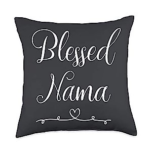 Nama Gifts Blessed Nama Throw Pillow, 18x18, Multicolor