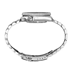 SEIKO SSK005 5 Sports Men's Watch Silver-Tone 42.5mm Stainless Steel, Orange