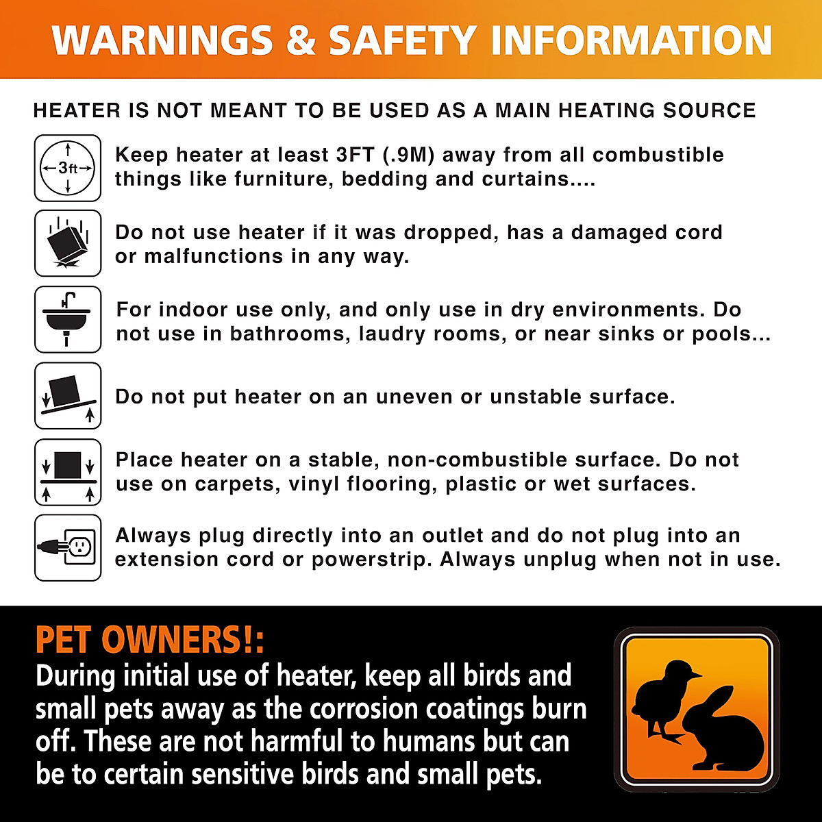 Comfort Zone Indoor Tower Space Heater, Adjustable Thermostat, Radiant Heat, Electric, Infrared Quartz, 2 Heat Settings, Overheat Protection, Ideal for Home, Bedroom, & Office, 1,500W, CZQTV007BK