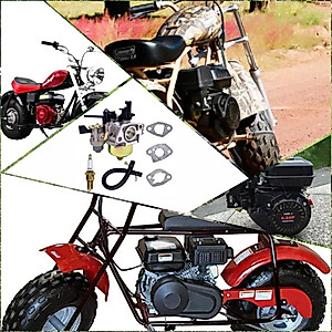 Carburetor Compatible with Coleman Powersports 196cc CT200U CT200U-EX Trail 200 Mini Bike Baja HT65 WR65 Carb with Gaskets Fuel Line Filter