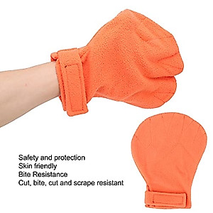 Tnfeeon Sugar Glider Bonding Mitt Anti Bite Pet Handling Glove Bite Resistance Small Animals Bonding Calming Glove for Small Animal Sugar Glider Hedgehog