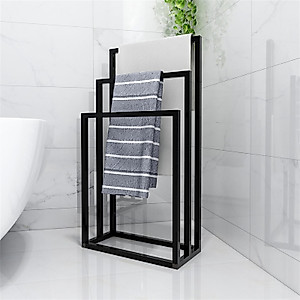 Metal Freestanding Towel Rack 3 Tiers Hand Towel Holder Organizer for Bathroom Accessories