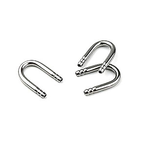 Hamineler 6 PCS U Shaped Stainless Steel Tube CO2 Connector for Aquarium Fish Tank Co2 Oxygen Tubing