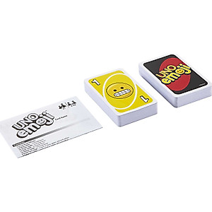 Mattel Games UNO Emoji Card Game for Kids, Adults, Familieis & Game Nights, Deck Features Hilarious Emojis