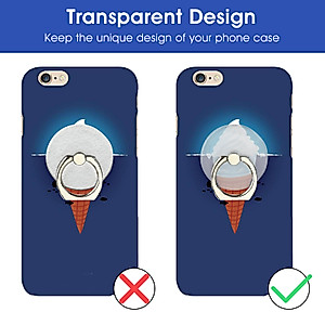 Sibba Cell Phone Rings Holder Hooks 2 PCS Hand Grip Car Mount Accessories Kickstand Case Finger Stand Supports Cellphone Socket Attachment Back Sticky Rotation Strap Adjust Angles for Smartphone