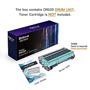 E-Z Ink (TM) Compatible Drum Unit Replacement for Brother DR520 DR620 Compatible with DCP-8065DN DCP-8060 HL-5240 HL-5250DN HL-5340D HL-5370DW MFC-8890DW MFC-8460N Printer (1 Drum Unit, 1 Pack)