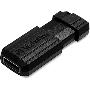 Verbatim 32GB PinStripe Retractable USB 2.0 Flash Thumb Drive – 10 Pack – Black