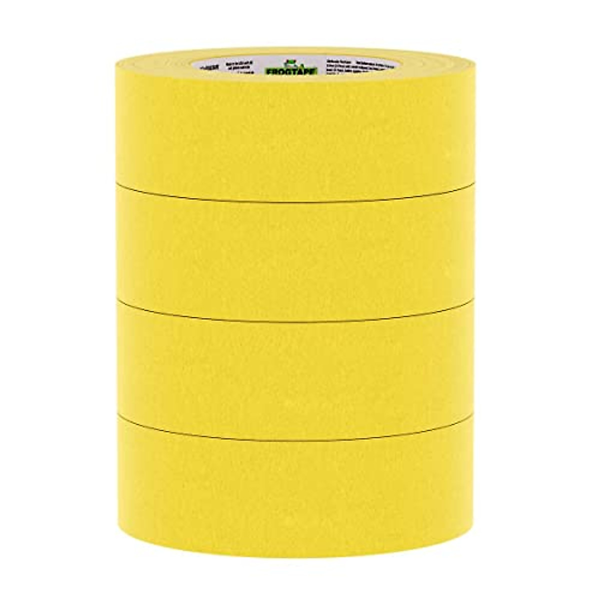 FrogTape Delicate Surface Painter's Tape With PaintBlock, 1.41 Inch x 60 Yards, 4-Pack, Yellow (240662)