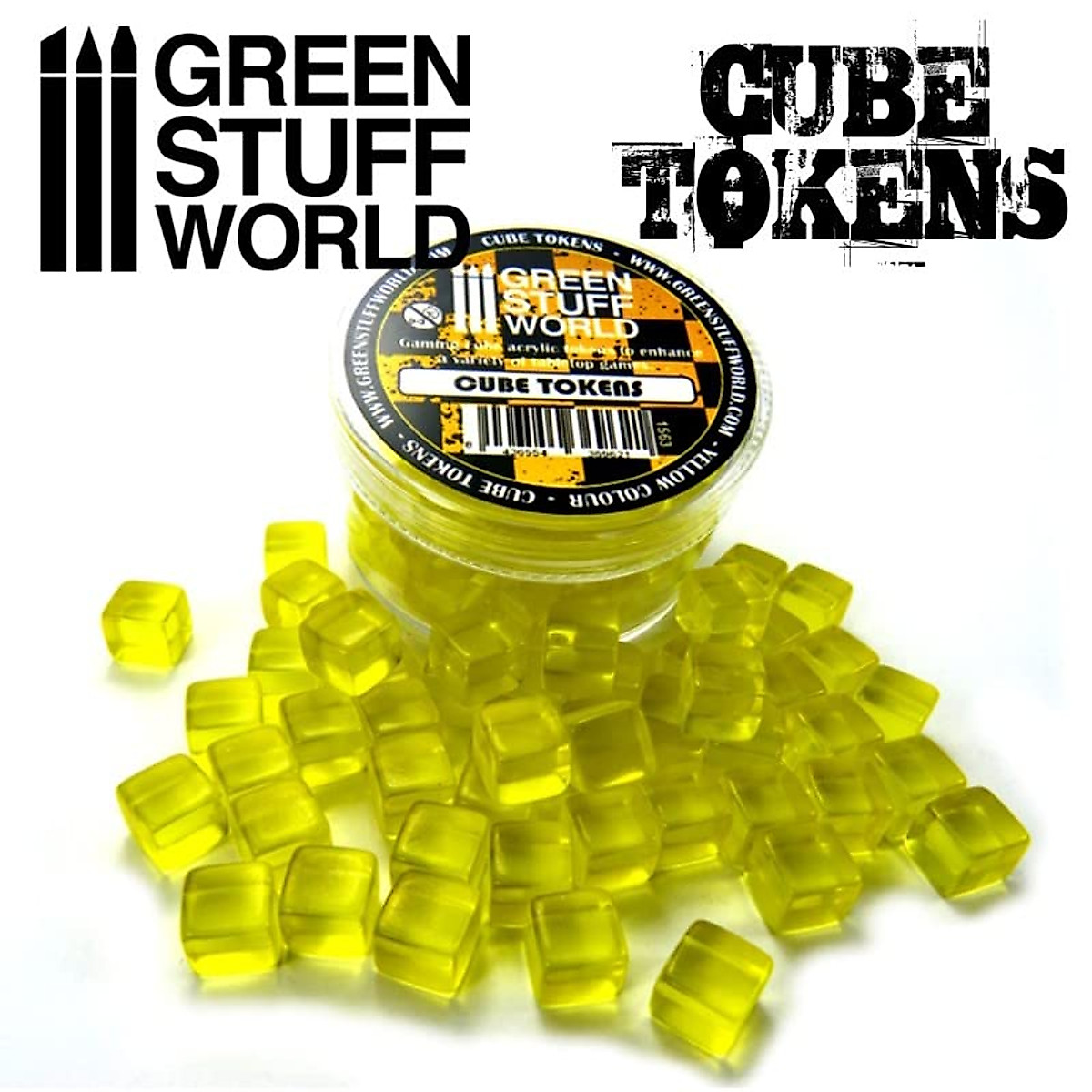 Green Stuff World Yellow Cube Tokens 1563