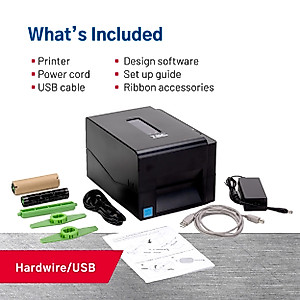 TSC - B01MUHDV6B TE200 Desktop Direct Thermal Barcode Printer - 4.25", 203 dpi