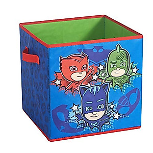Idea Nuova PJ Masks 2 Pack Collapsible Storage 11.5" Cubes with LED Lights