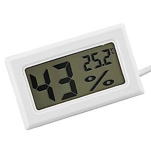 LCD Digital Temperature Humidity Display Meter with External Probe for Reptiles