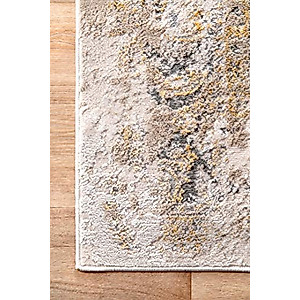 nuLOOM Vintage Medallion Jodee Area Rug, 4' x 6', Gold