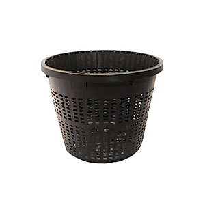 Pond H2o 5" Round Water Garden Pond Aquatic Plastic Mesh Slotted Plant Basket X 3 Pack, Plastic Water Garden Planting Basket Aquaponics, Hydroponics Slotted Mesh