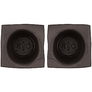 Install Bay Speaker Baffle 6 1/2 Inch Round Large Frame Pair- VXT60, Black