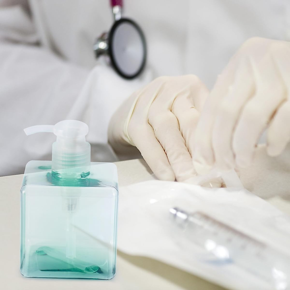 YARNOW Lotion Dispenser Bottle Hand Soap Bottle Clear Soap Dispenser Hand Lotion Dispenser Liquid Pump Jar Travel Lotion Bottle