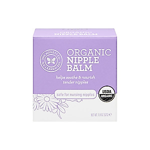The Honest Company Organic Nipple Balm | USDA Certified Organic | Hypoallergenic | Paraben Free | Shea Butter & Tamanu Oils | Safe for Nursing Moms | 1.8 Ounces