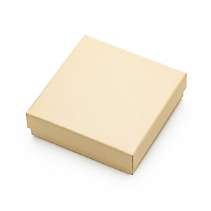 Magicool 20 Pack 3.5x3.5x1 Inch Cardboard Jewelry Boxes,Used for Necklaces,Bracelets,Earrings,Jewelry,Small Gift Packaging,Jewelry Gift Boxes with Lids and Filled with Cotton(Brown)