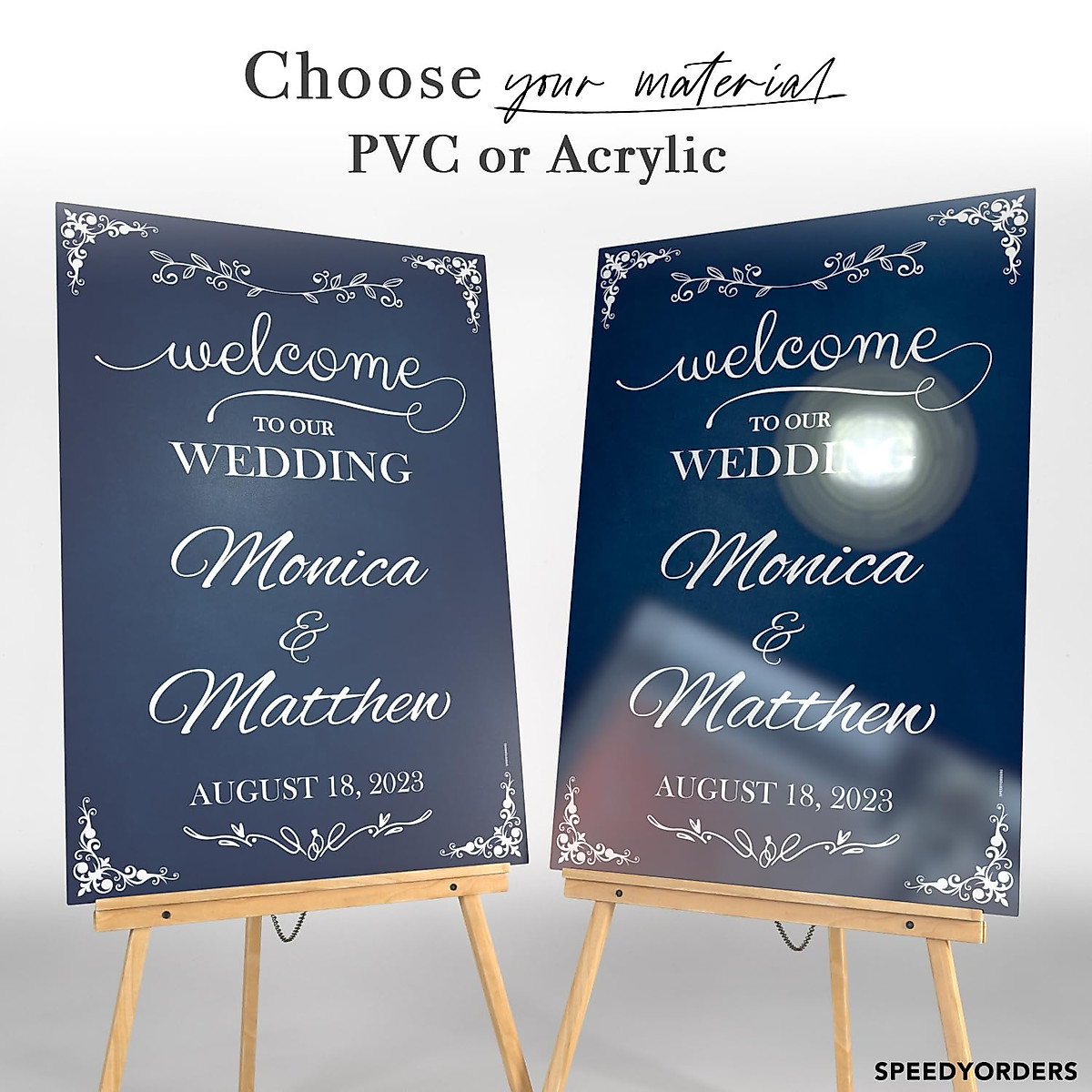 Welcome to Our Wedding, Custom Wedding Sign, Wedding Welcome Sign, Chalkboard Sign, Wedding Party Signs, Handmade Party Supply, Custom Banner and Sign