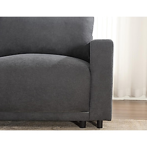 Txtin's 5 Seater L Shaped Couches for Living Room, 103" V Shaped Sectional Corner Couch, Modular Sectional Sofa for Living Room Set, Grey