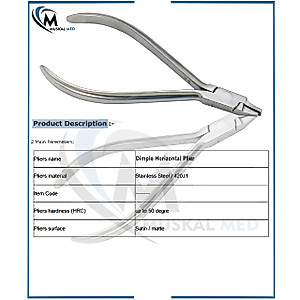 VISION TEK MED Orthodontic Dental Dimple Horizontal Plier Thermal Forming Retainer Clear Aligner Braces Plier