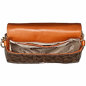 Michael Kors Fulton Womens Small Crossbody Handbag Brown