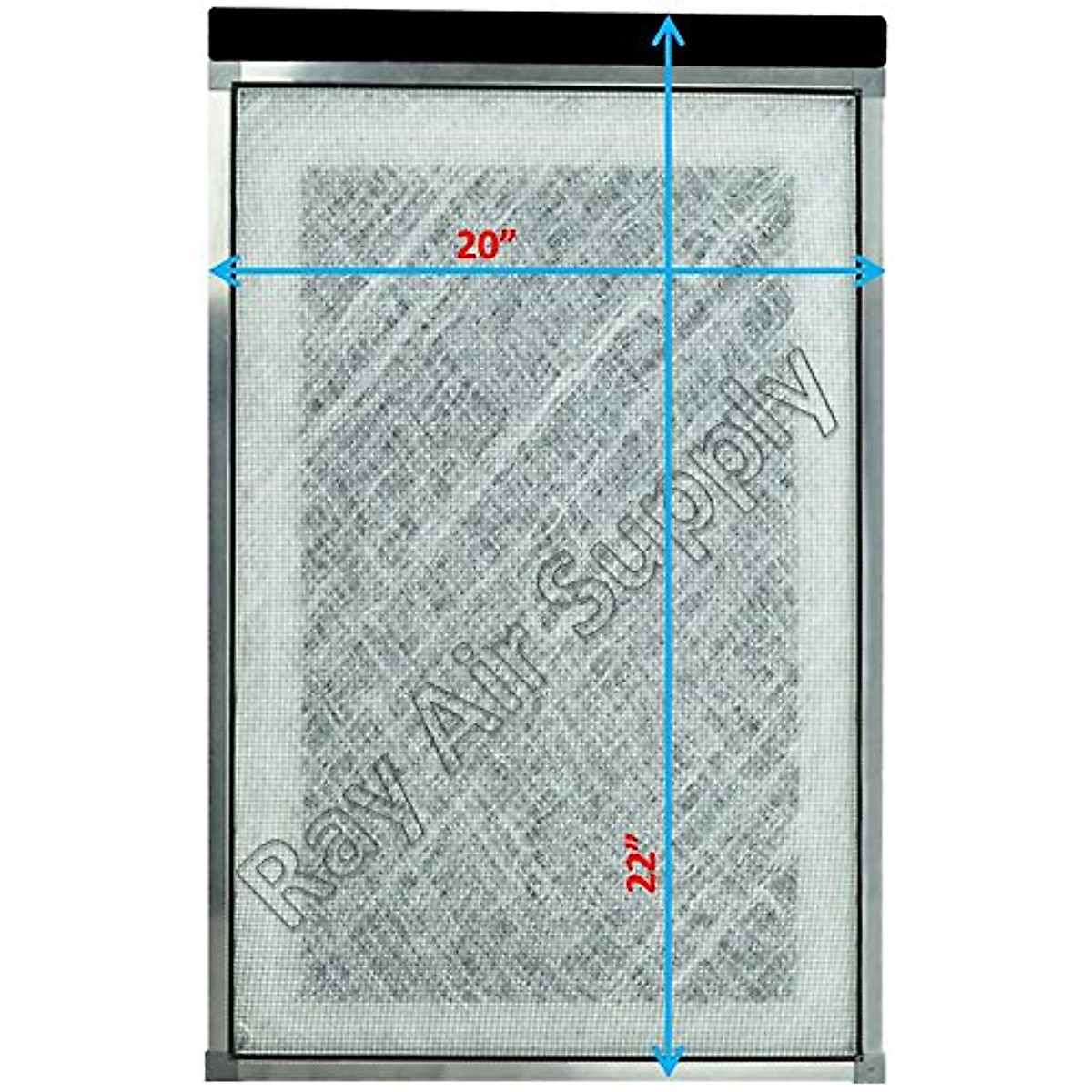 RAYAIR SUPPLY 20x22 Air Ranger Replacement Filter Pads 20x22 (3 Pack) White