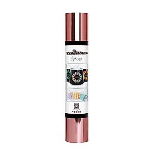 TECKWRAP Rose Gold Chrome Adhesive Craft Vinyl Roll 1ftx5ft